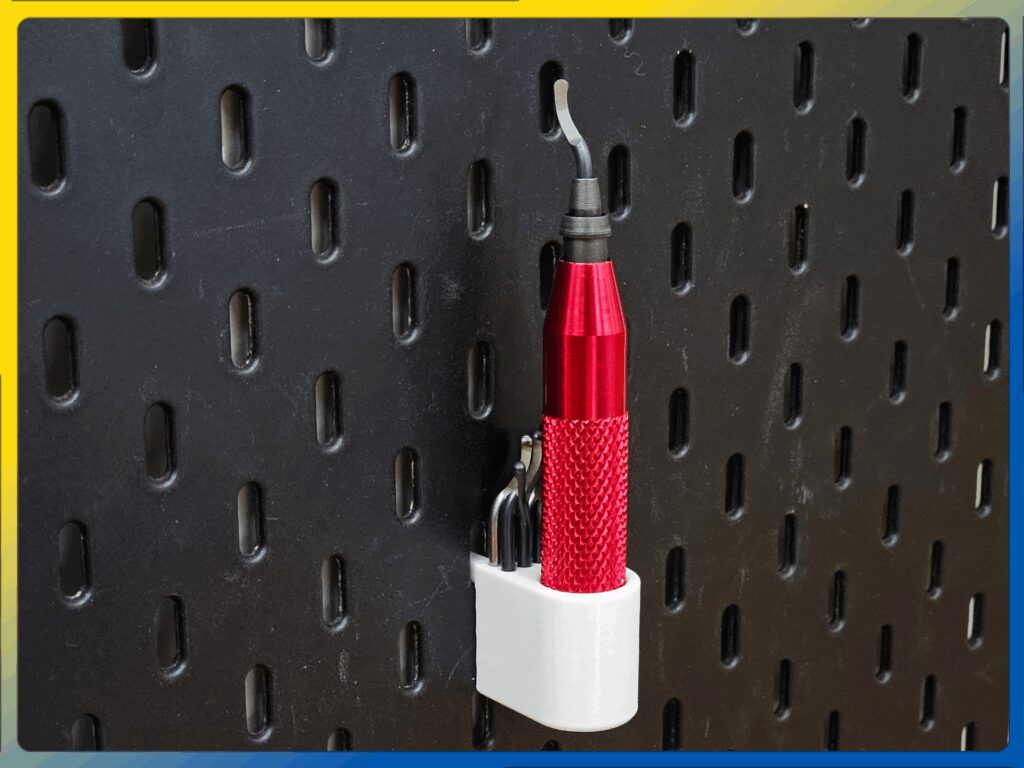 Deburring Tool Holder for IKEA Skadis | 3D IKEA Hack