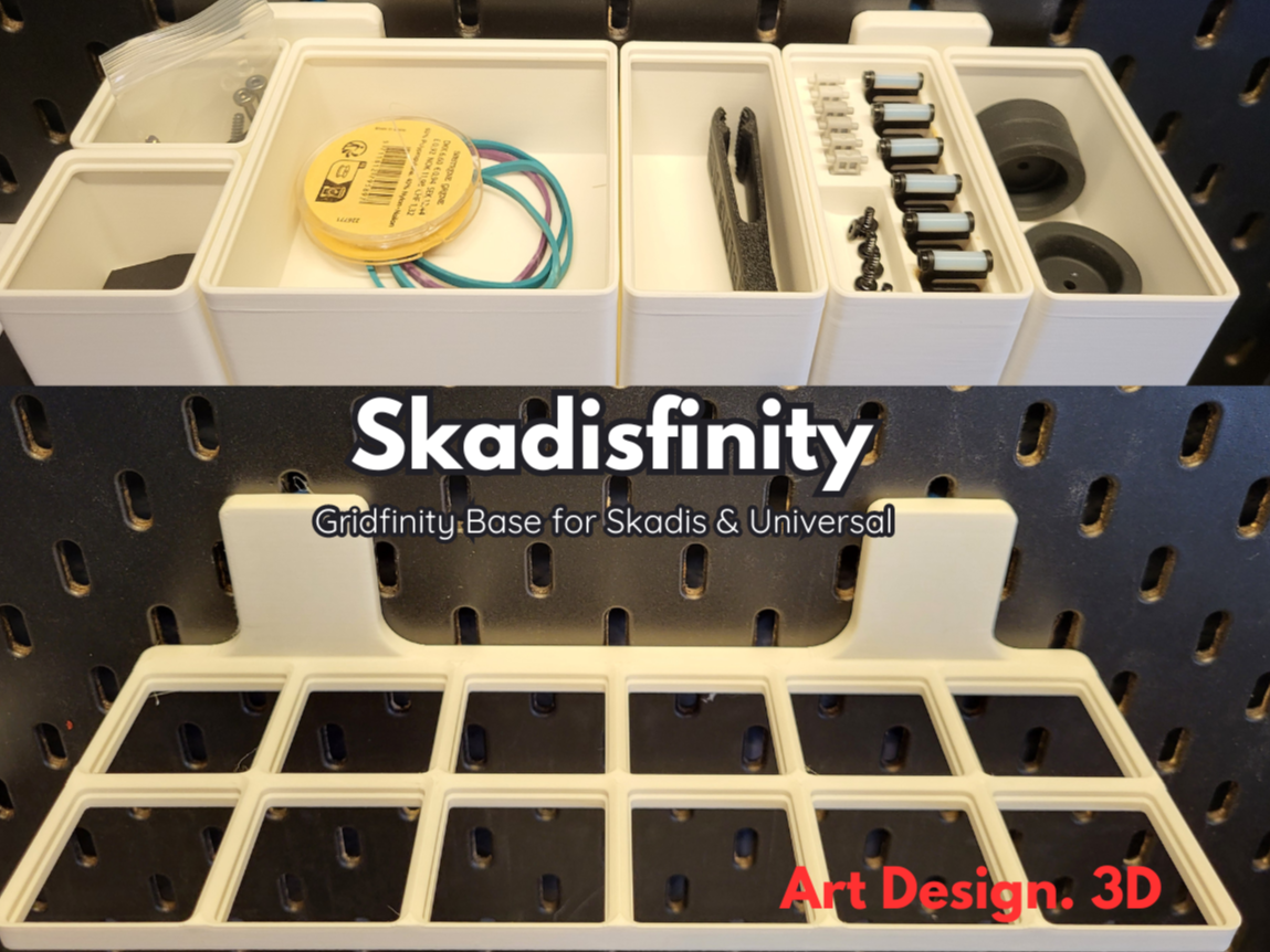 Skadisfinity Gridfinity Shelf | 3D IKEA Hack